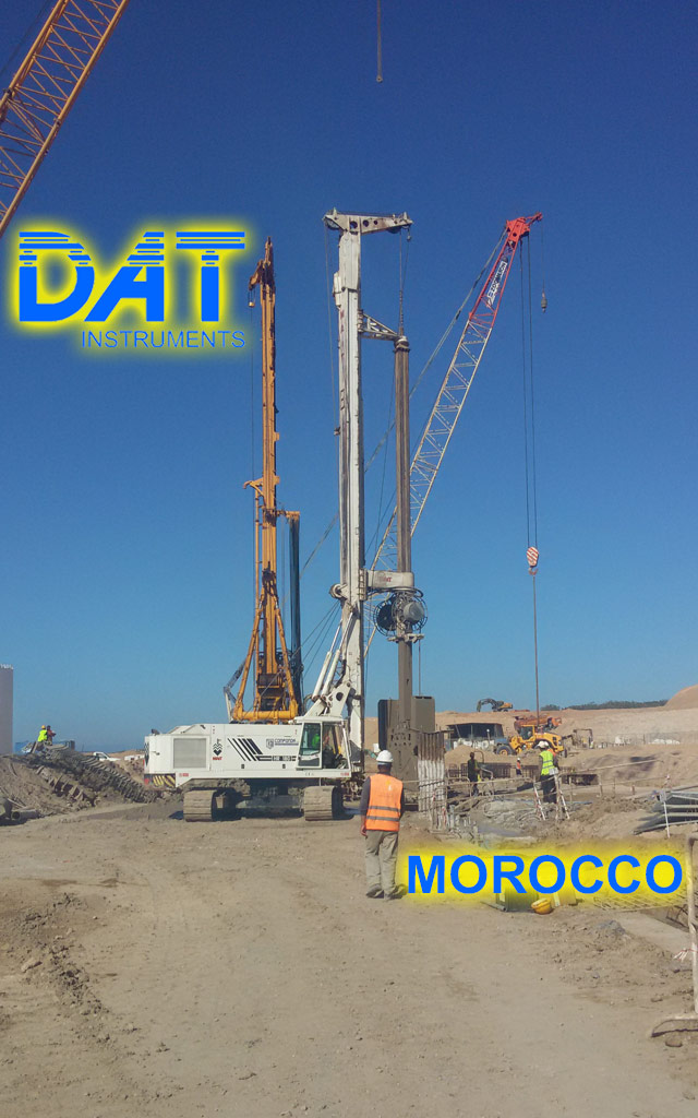 DAT instruments, Diaphragm walls (dWalls) in the Nador port (Morocco, 2017)